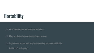 Web applications | PPTX