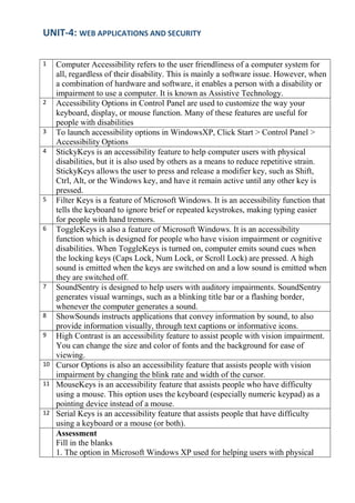WebApplicationsAndSecurity.pdf Class 10 Database management | PDF