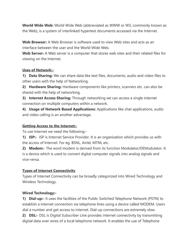 Web Applications and Security notes Class 10 IT (402).pdf | Email ...