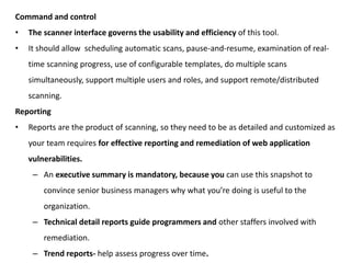 Web Application Scanning Flow and features.pptx