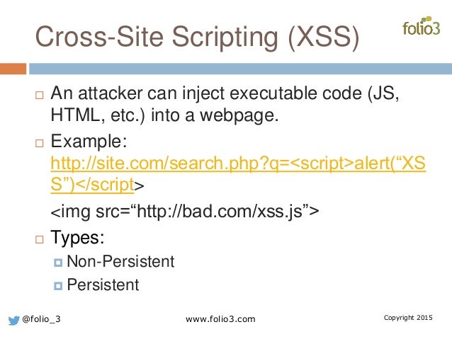 Web Application Security - Folio3