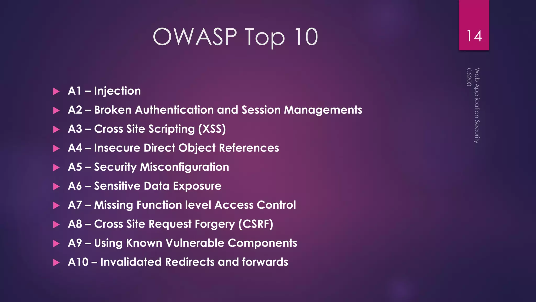 Web application security I | PDF