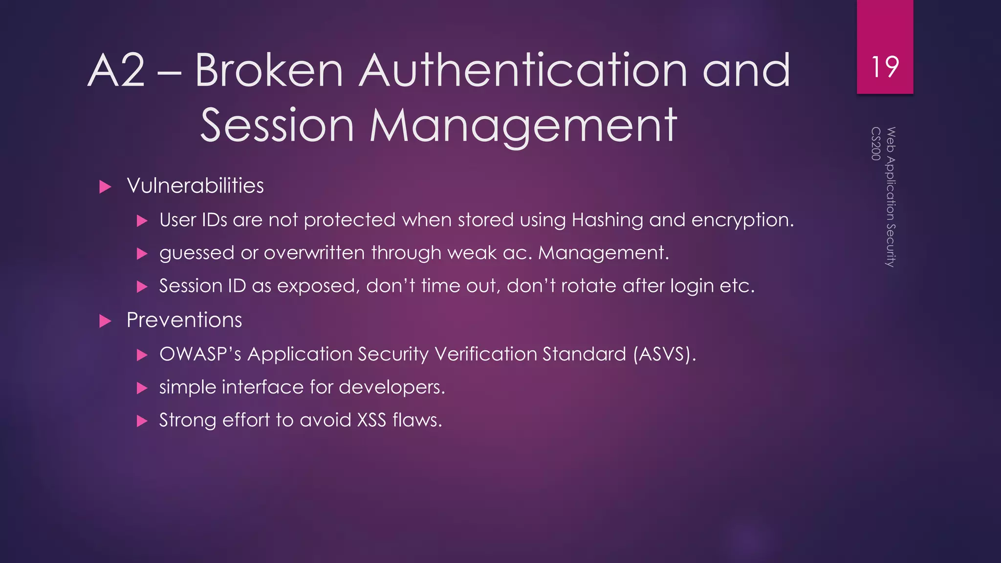 Web application security I | PDF