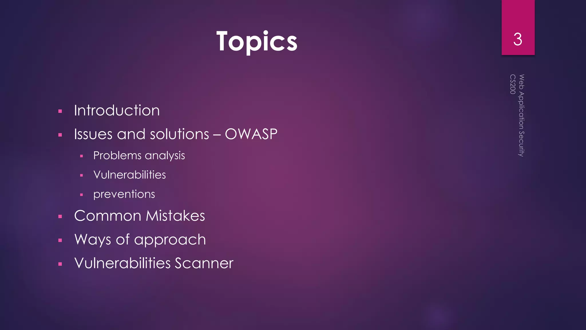 Web application security I | PDF