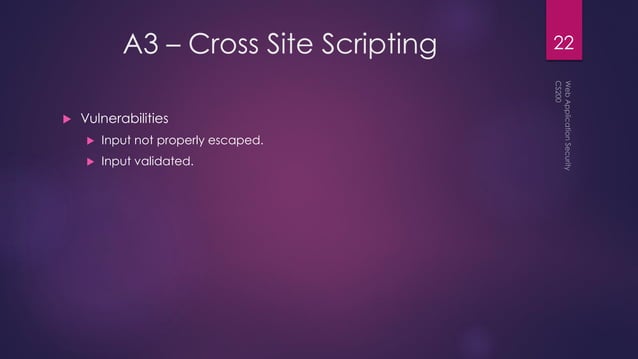 Web application security I | PDF