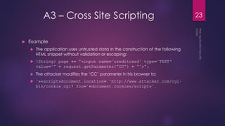 Web application security I | PDF