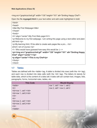 Web Application Class XI (BOOK 1) | PDF