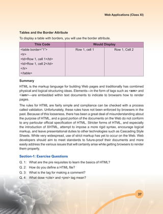 Web Application Class XI (BOOK 1) | PDF