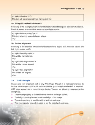 Web Application Class XI (BOOK 1) | PDF