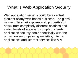 WEB APPLICATION SECURITY | ODP | Internet | Computing