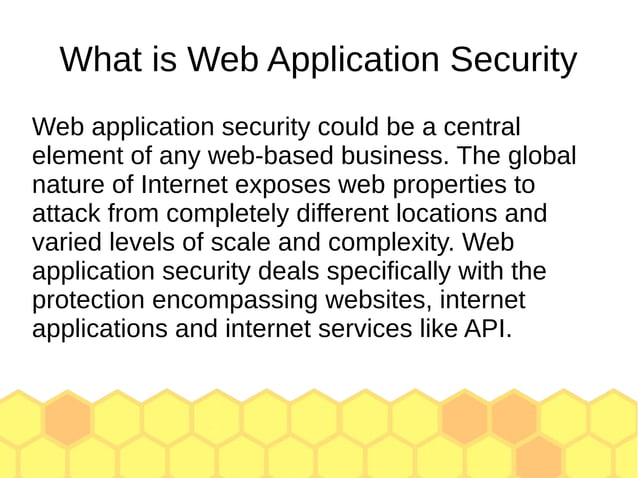 WEB APPLICATION SECURITY | ODP | Internet | Computing