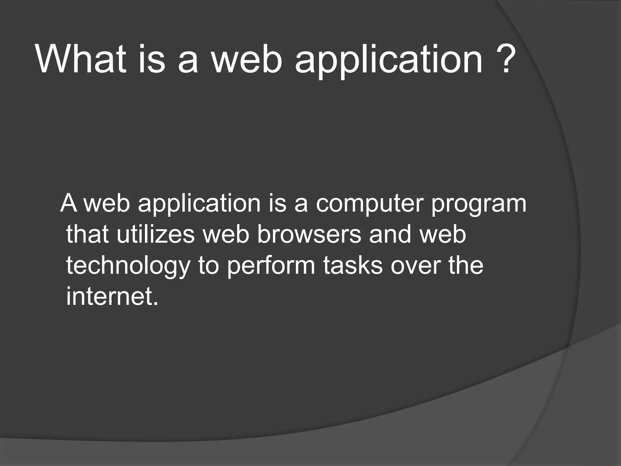 Web app presentation | PPTX