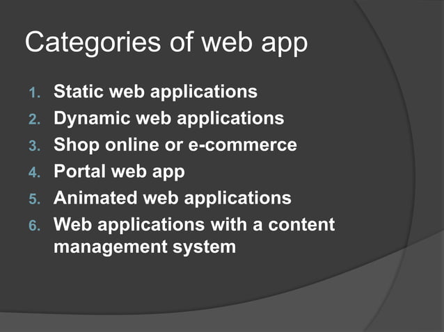 Web app presentation | PPTX | Browsers | Computer Software and Applications