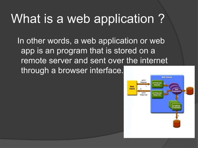 Web app presentation | PPTX | Browsers | Computer Software and Applications