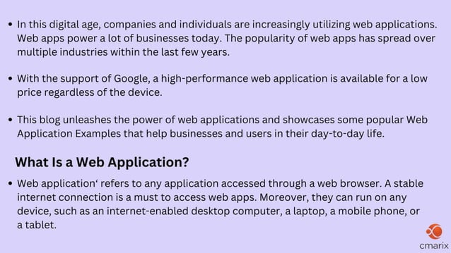 Examples of Web Applications: 7 High-Performing Web Apps in 2023 | PPT