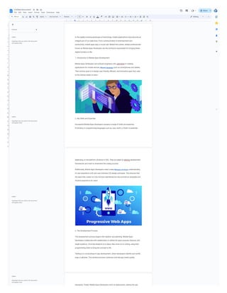 Mobile Apps Developer: Crafting Digital Experiences | PDF