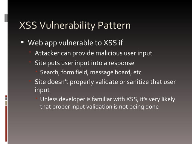 Intro to Web Application Security | PPT