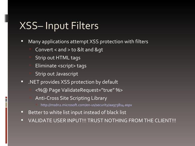 Intro to Web Application Security | PPT