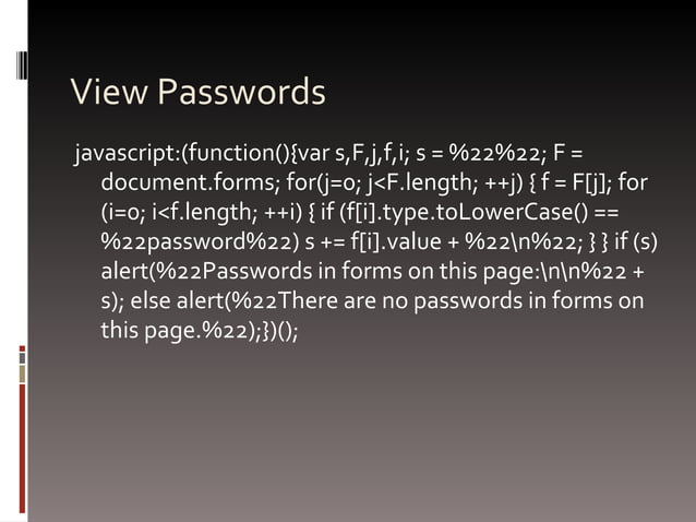 Intro to Web Application Security | PPT