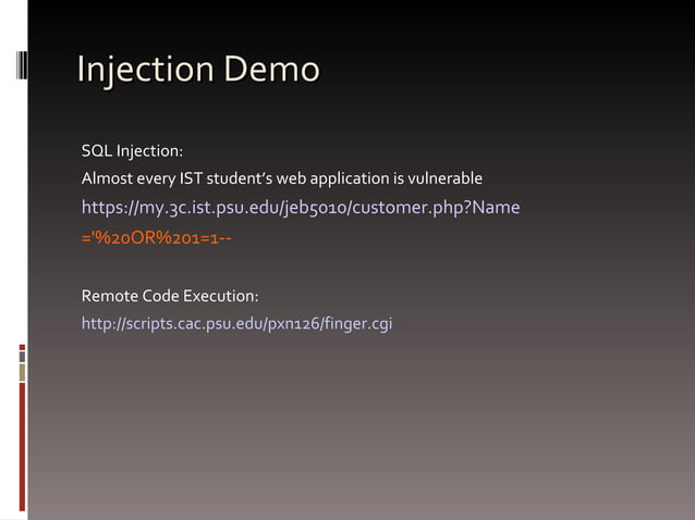 Intro to Web Application Security | PPT