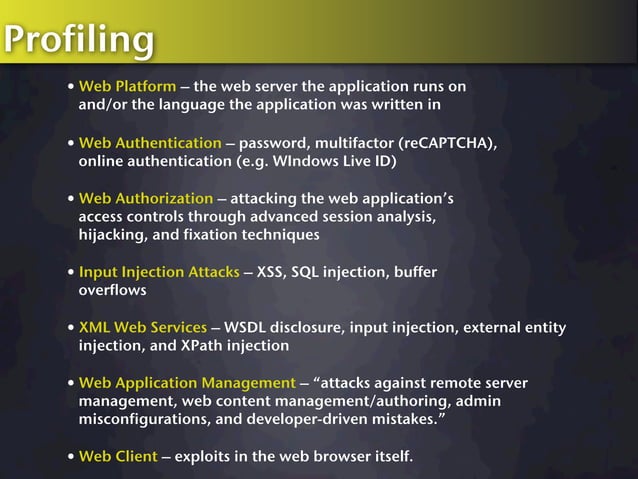 EISA Considerations for Web Application Security | PPT