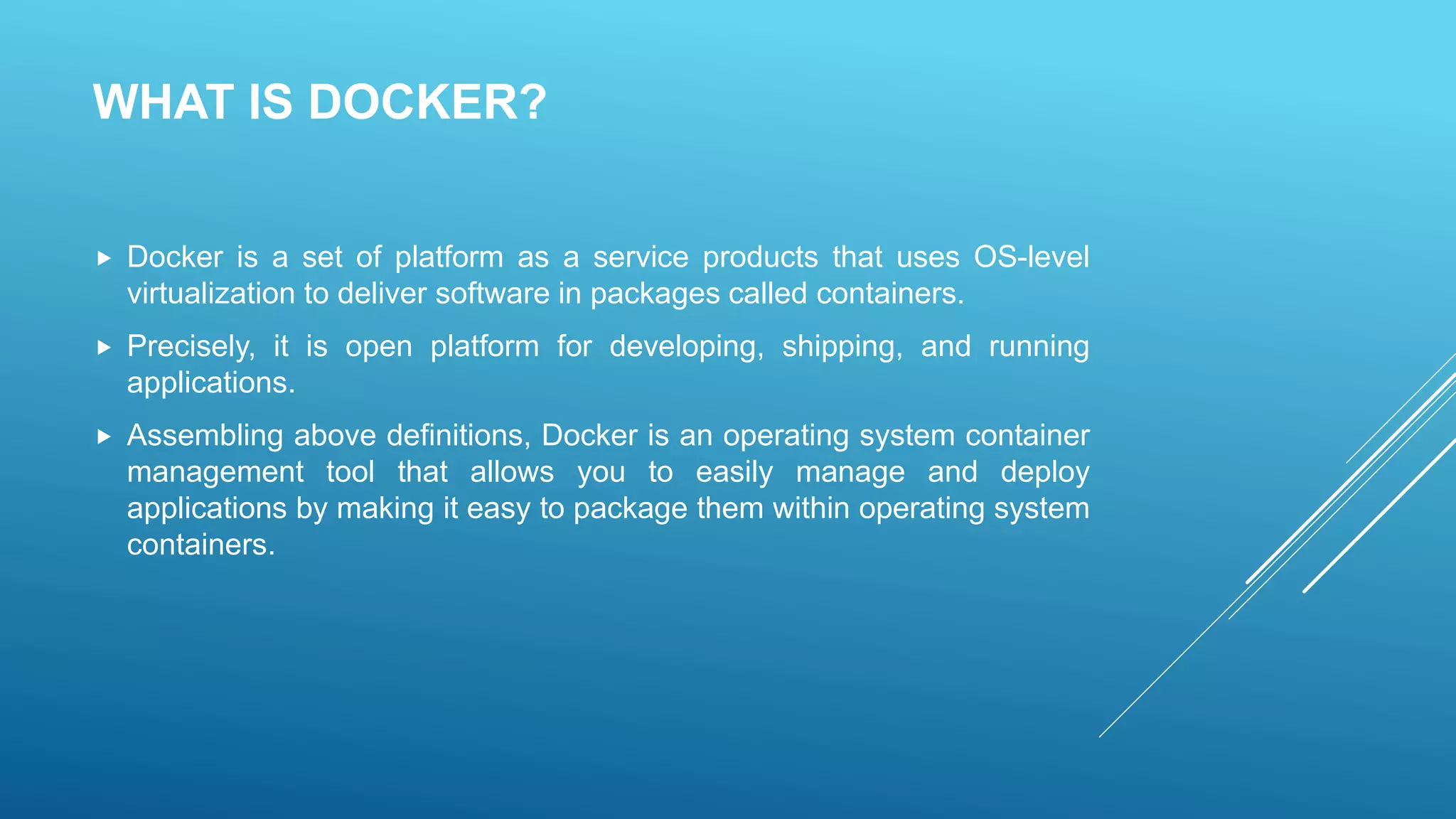 Webapp Using Docker Container Ppt