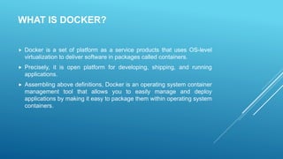 Webapp using docker container | PPTX | Operating Systems | Computer ...