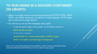 Webapp using docker container | PPTX | Operating Systems | Computer Software and Applications