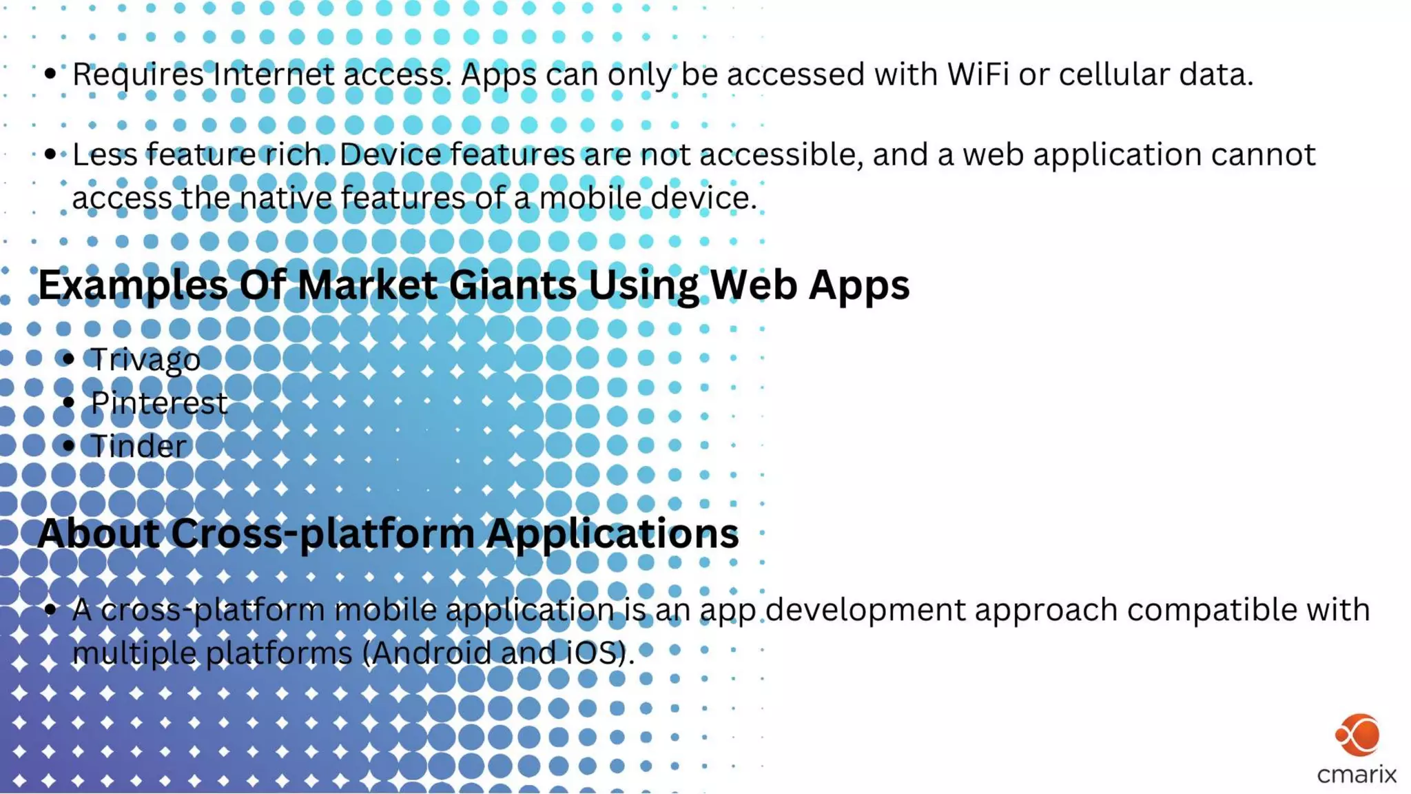 A Comparison of Web Apps, Native Apps, and Cross-Platform Apps | PPT
