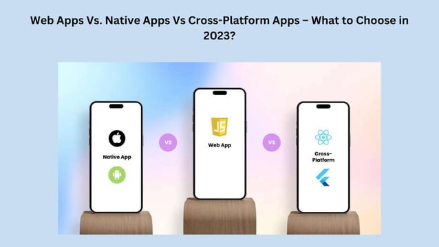 A Comparison of Web Apps, Native Apps, and Cross-Platform Apps | PPT