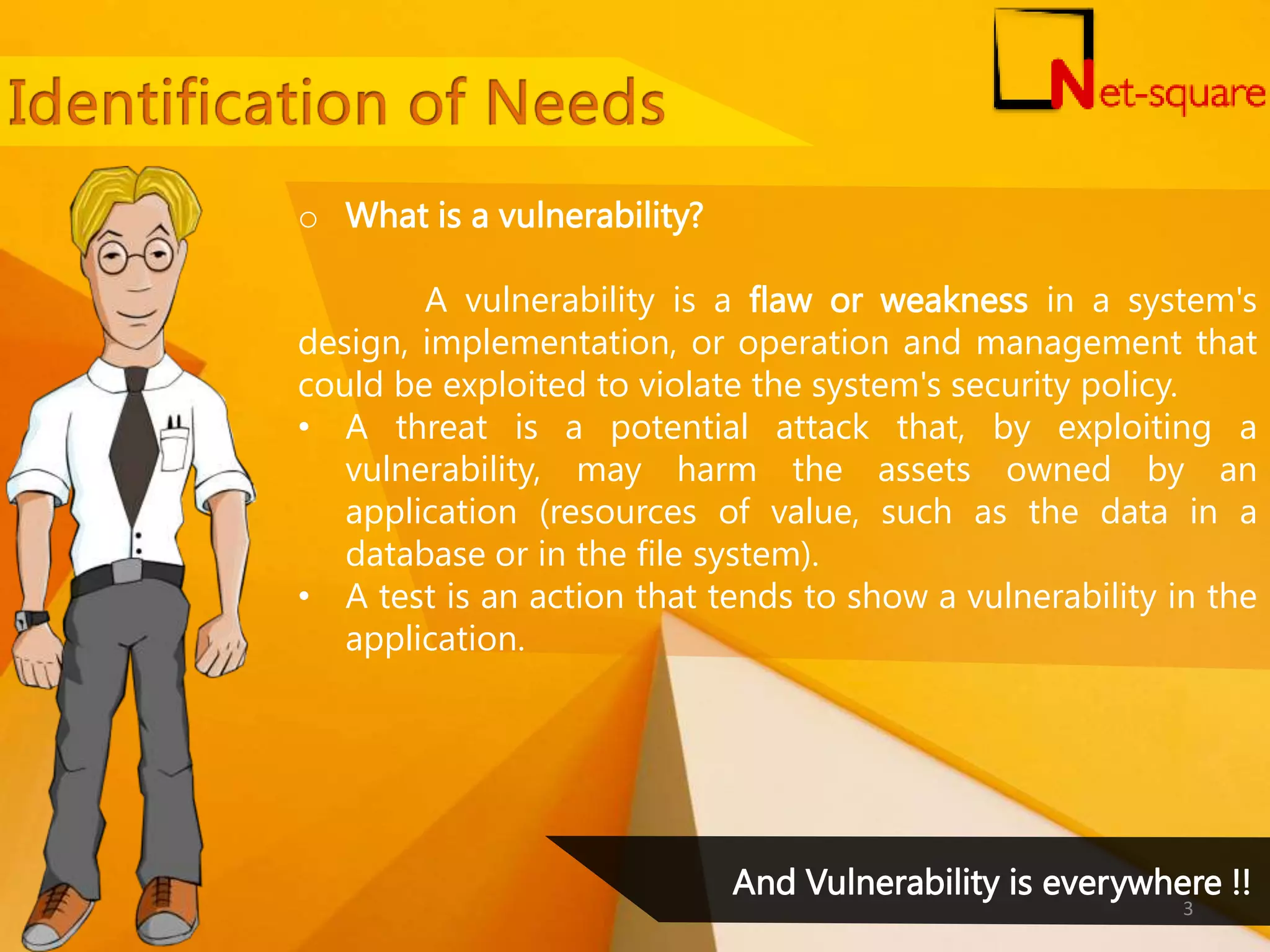 Web Application Vulnerability Assessment Pptx Internet Computing