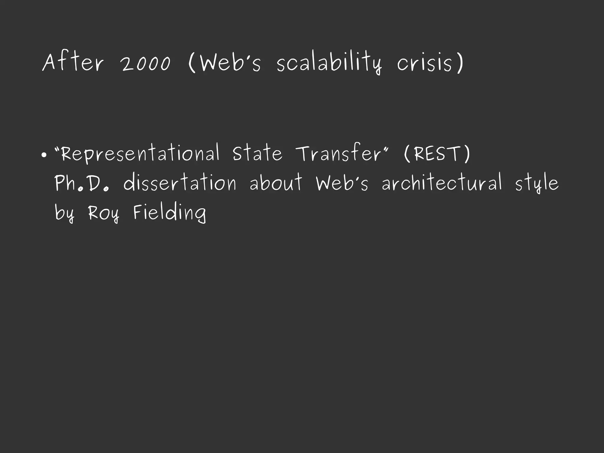 What's the origin of REST architectural style? | PPT