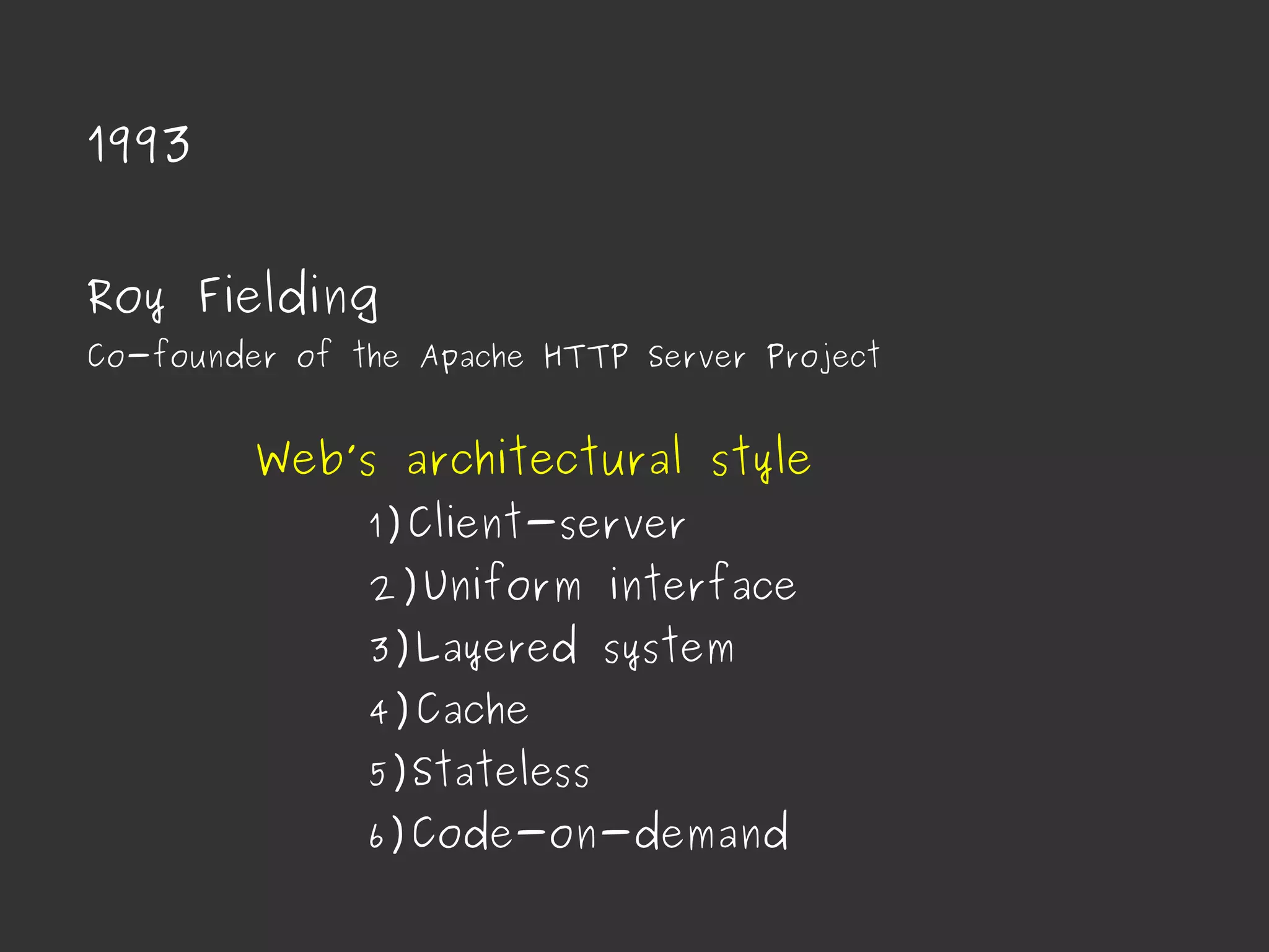 What's the origin of REST architectural style? | PPT