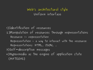 What's the origin of REST architectural style? | PPT