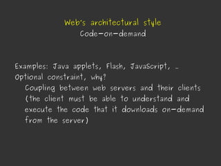 What's the origin of REST architectural style? | PPT