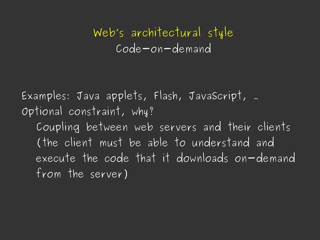 What's the origin of REST architectural style? | PPT