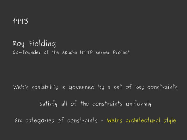 What's the origin of REST architectural style? | PPT