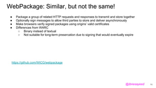 Web ARChive (WARC) File Format | PPT | Free Download