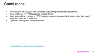 Web ARChive (WARC) File Format | PPT | Free Download
