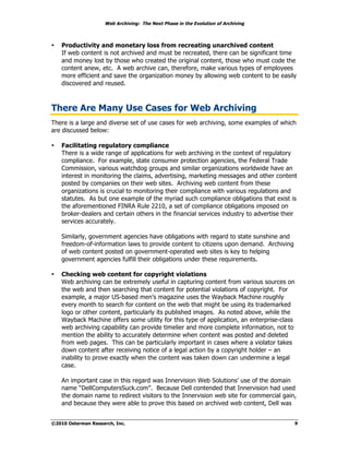 Web Archiving Whitepaper | PDF
