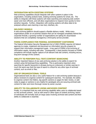 Web Archiving Whitepaper | PDF