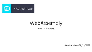 Web assembly : de .ASM à .WASM