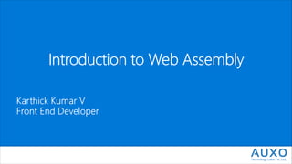 WebAssembly ( abbreviated Wasm ) | PPT