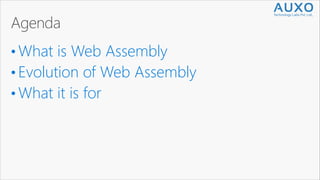 WebAssembly ( abbreviated Wasm ) | PPT