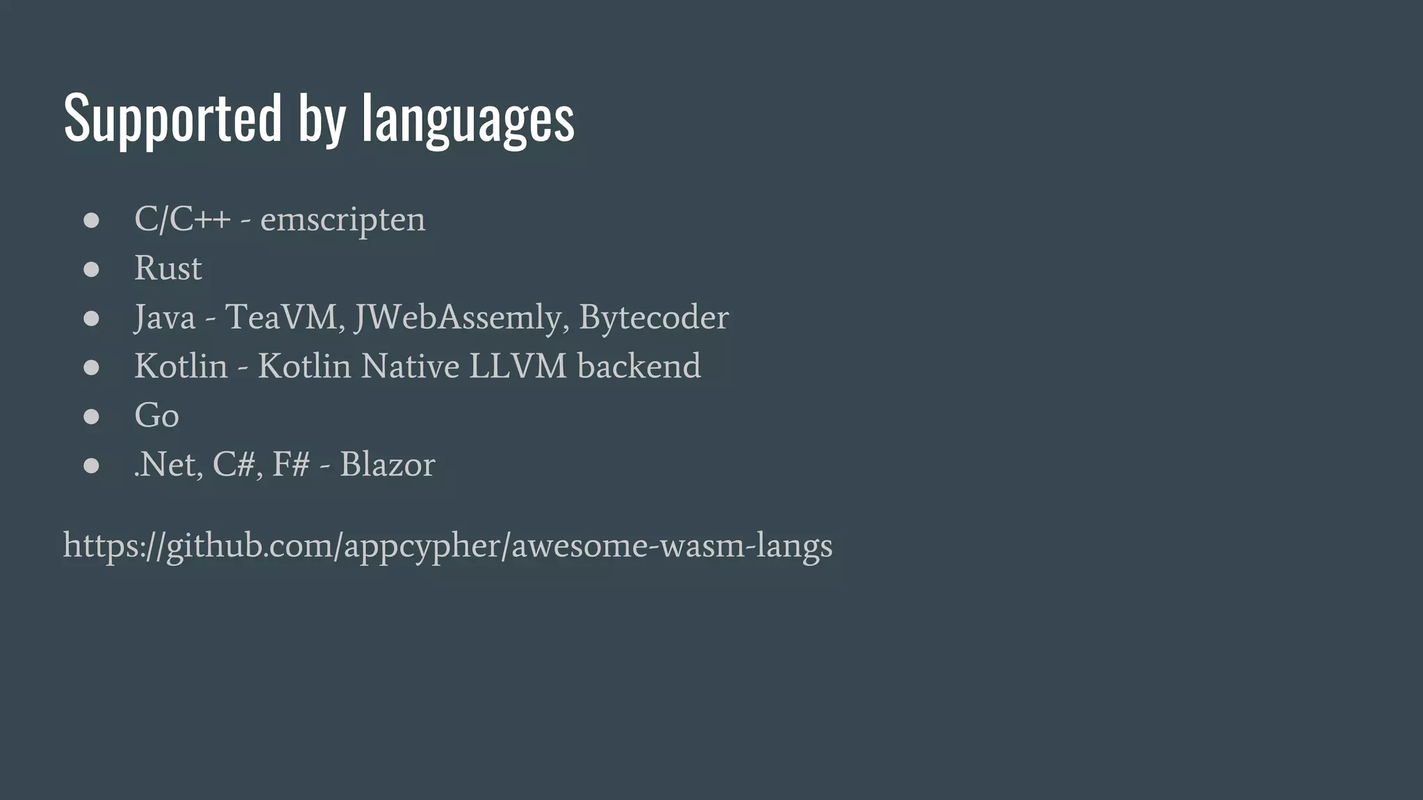 Web assembly: a brief overview | PPTX | Web Development | Internet