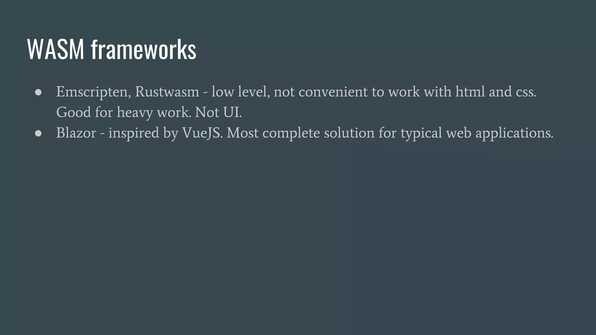 Web assembly: a brief overview | PPTX