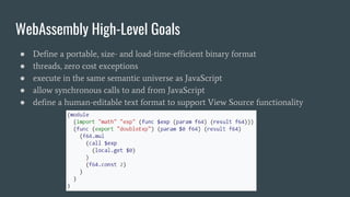 Web assembly: a brief overview | PPTX | Web Development | Internet