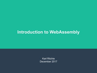 Quick overview of WebAssembly | PPT