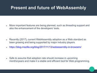 Quick overview of WebAssembly | PPT