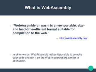Quick overview of WebAssembly | PPT